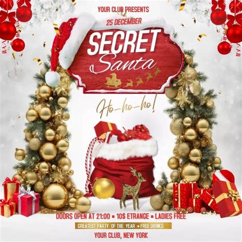 Secret Santa Template Postermywall