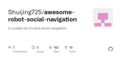 GitHub Shuijing725 Awesome Robot Social Navigation A Curated List Of