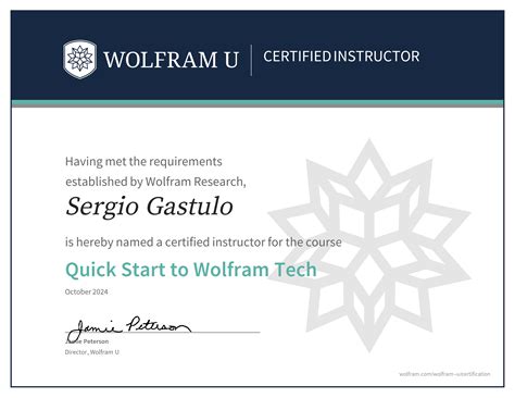 Wolfram U Certificate Quick Start To Wolfram Tech