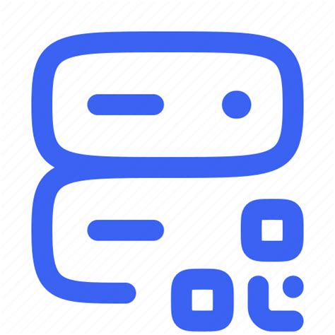 Database Hosting Network Server Data Device Qr Icon Download On