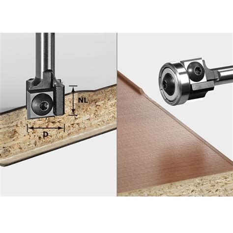 FESTOOL Fraise à affleurer plaquette S8 HW D19 12x12 KL OFK 499806