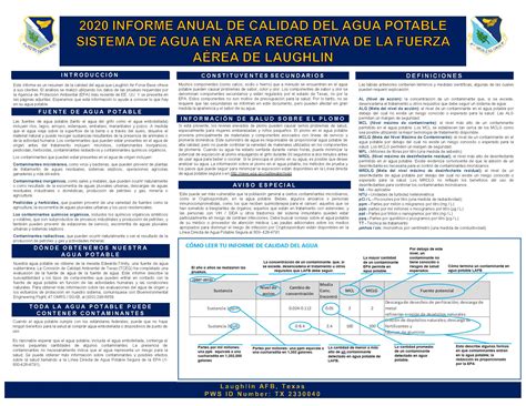 2021 Annual Drinking Water Quality Report Laughlin Air Force Base News
