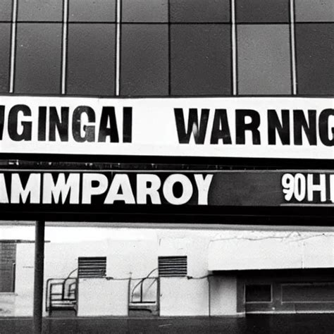 Ominous Emergency Warning Broadcast On A Billboard 8 Stable