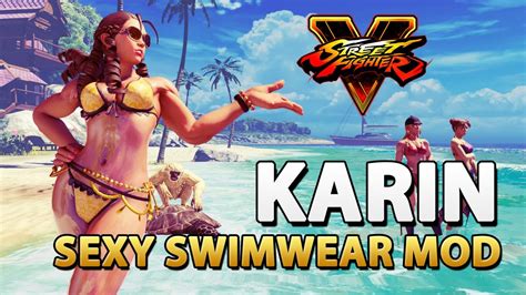 Custom Karin Sexy Swimsuit C4 Street Fighter V Mod Youtube