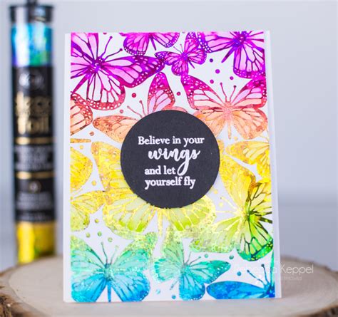 two ways to color foiled unity toner card fronts therm o web