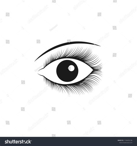 Illustration Beautiful Eye Symbol Template 스톡 벡터로열티 프리 1194450136