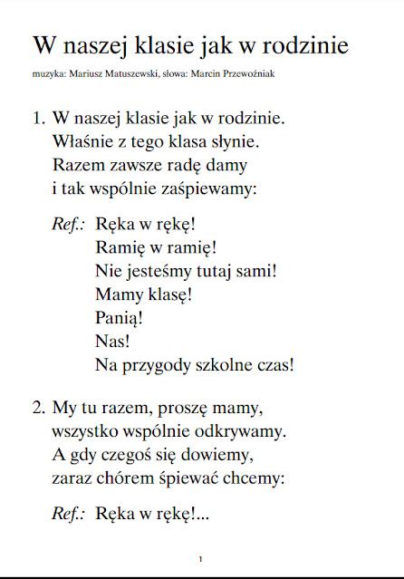 Klasa 1c 2c W Naszej Klasie Jak W Rodzinie