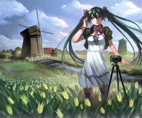 Hatsune Miku Girl Camera Wallpaper Hd Anime 4k Wallpapers Images