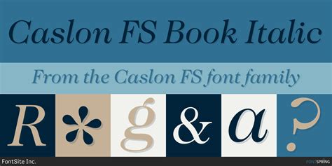 Caslon Fs Font Fontspring