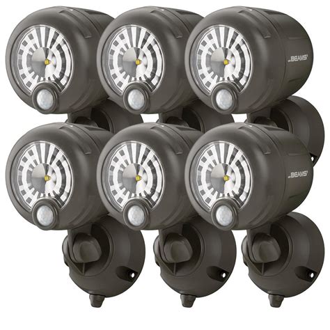 Mr Beams Wireless 120 Degree Bronze Motion Sensing Outdoor Integrated