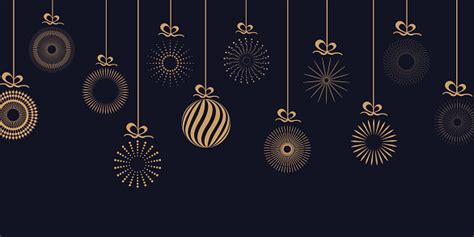 우아한 크리스마스 Baubles 매끄러운 패턴 손으로 그린 공 섬유 배경 화면 초대장 배너에 적합 벡터 표면 디자인 크리스마스