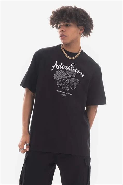 Ader Error Cotton T Shirt Ader Error T Shirt Black Color Buy On Prm