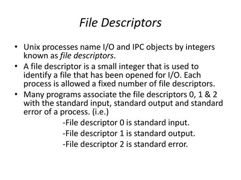 File Structure Related System Calls Ppt Download