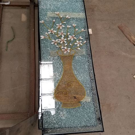 玻璃冰晶镶嵌花瓶 中空玻璃门芯 成品门18 30厘量大从优产品图片，玻璃冰晶镶嵌花瓶 中空玻璃门芯 成品门18 30厘量大从优产品相册