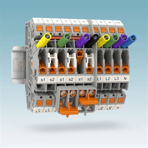 Measuring Transducer Terminal Blocks With Push In Connection At The