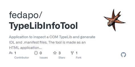 GitHub Fedapo TypeLibInfoTool Application To Inspect A TypeLib And Generate IDL And