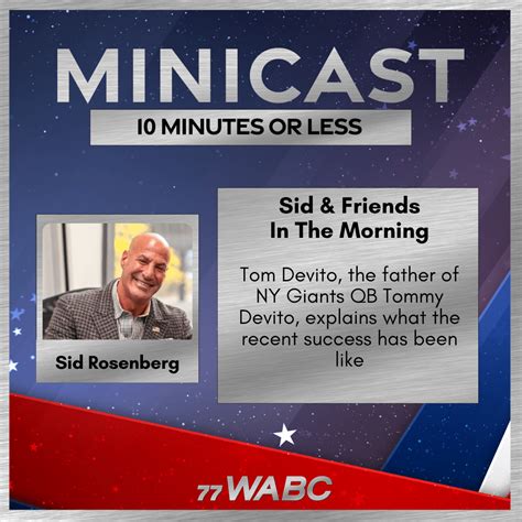 Tom Devito The Father Of Ny Giants Qb Tommy Devito Explains What The