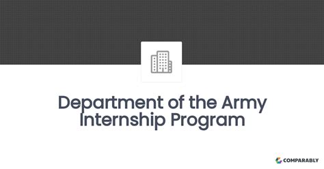 Department Of The Army Internship Program Comparably