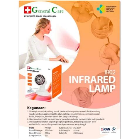 Jual Lampu Terapi Infrared GC IR Watt Alat Fisioterapi Infrared Lamp General Care IR