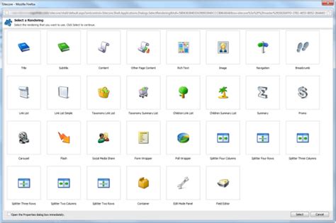 Implementing Tabbed Select Rendering Dialog In Sitecore New