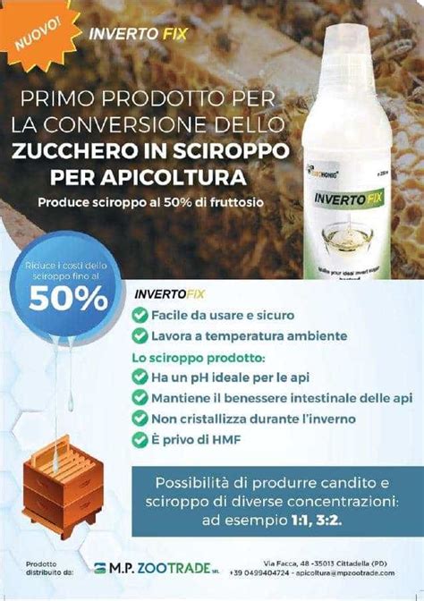 Invertofix Liquido Convertire Zucchero In Sciroppo Invertito 250ml