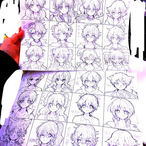 掃除してたら創作キャラまとめ途中の出てきた ふぅめの漫画