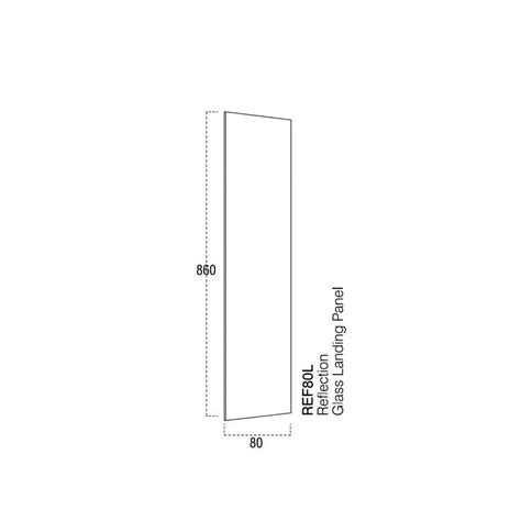 Axxys Reflections Glass Panel For Stair Or Landing Staircase 8mm