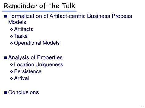 Ppt Static Analysis Of Business Artifact Centric Operational Models Powerpoint Presentation