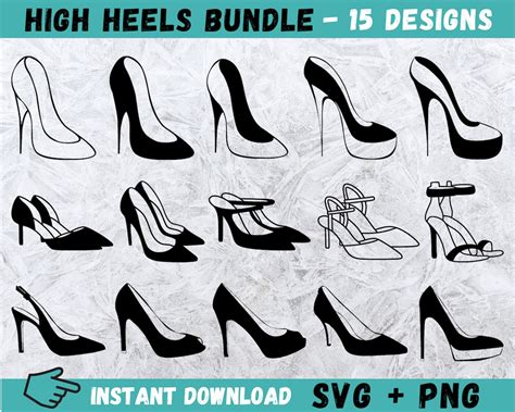 High Heels Svg Woman Shoes Svg High Heel Svg High Heels Circut