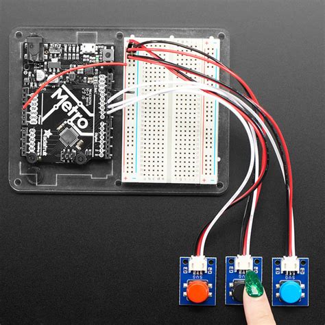 Adafruit 4431 Stemma Wired Tactile Push Button Pack 5 Color Pack Uk Diy And Tools