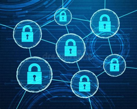 Global Network Security Stock Vector Illustration Of Design 72655036