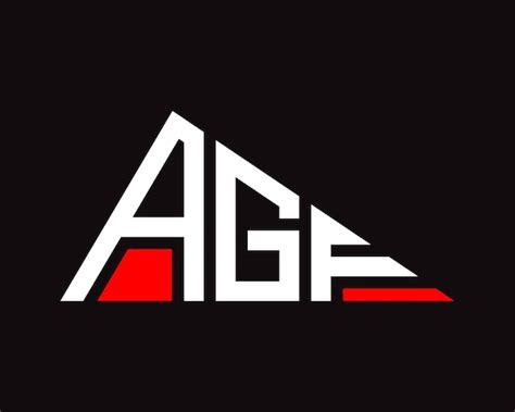Premium Vector Triangle Shape Agf Letter Logo Design