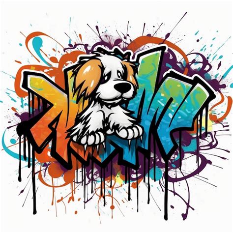Premium Ai Image Colorful Cartoon Grafitti