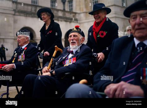 Veterans Including 99 Year Old Joe Cattini Centre Who Took Part In