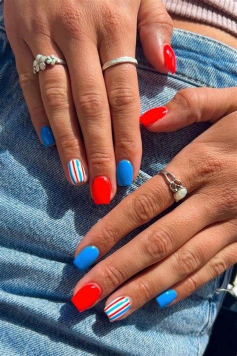 Pin By Elizabeth Fort On Nails In 2025 July Nails Cute Gel Nails