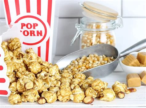 Gourmet Caramel Coated Popcorn With Nuts By Its Delish Etsy
