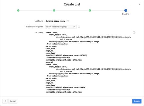 Oracle Apex Dynamic Popup Navigation Menu Example • Vinishdev