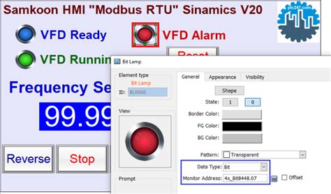 Samkoon HMI Modbus RTU Sinamics V Tutorial Plc