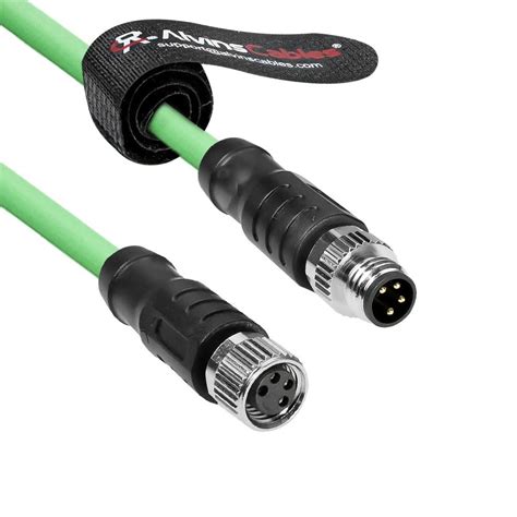 Alvins Cables M8 A Code 4 Pin Male To 4 Pin Female Cable High Flex Shielded For Beckhoff Zk1090