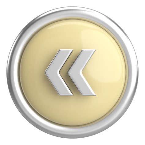 Premium Photo Previous Button Back Button 3d Illustration