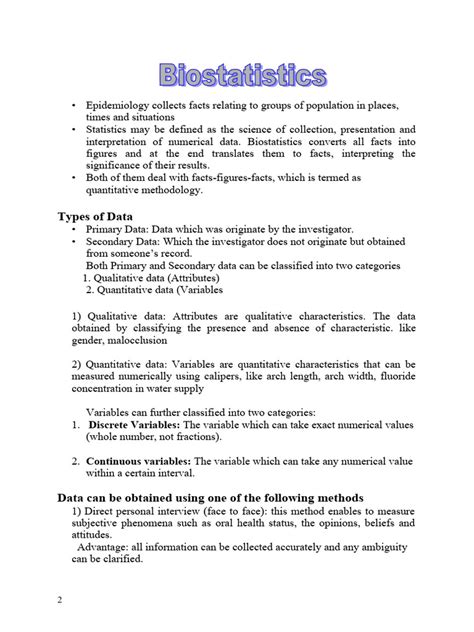 Biostatics Pdf