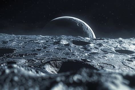 Premium Photo The Surface Of Plutos Moons