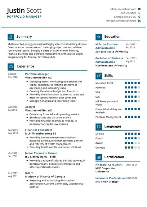 Top 10 Portfolio Manager Resume Skills In 2025 Resumekraft