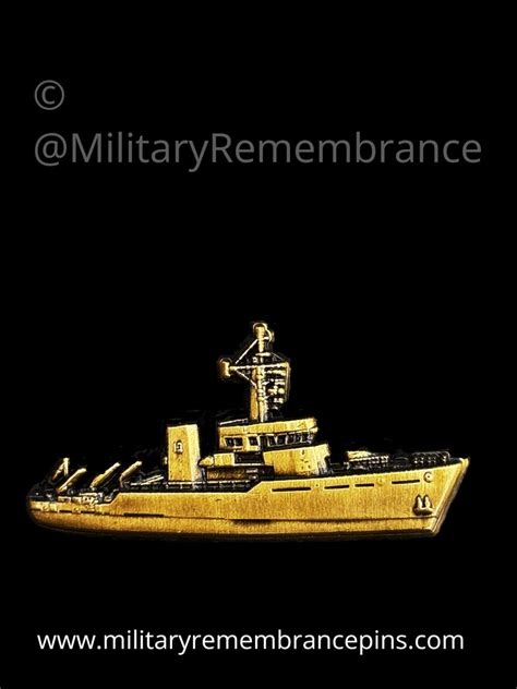 River Class Minesweeper Ship Royal Navy Lapel Pin Military