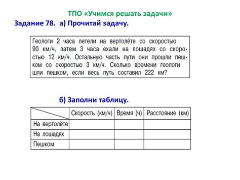 Задачи 4 класс таблица Telegraph