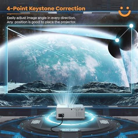 Proyector YABER U10 SE Con WiFi Y Bluetooth Nativo 1080P Compatible Con 4K Proyector Para