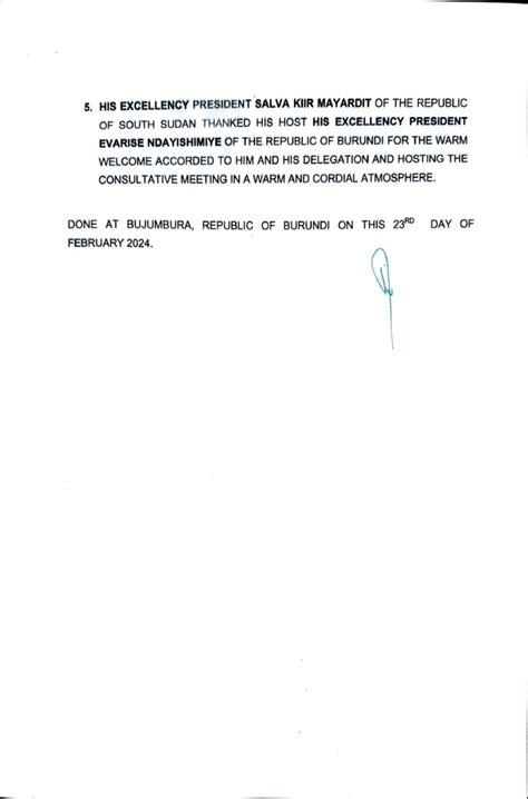 CommuniquÉ Of The Consultative Meeting Between The Chairperson Of The