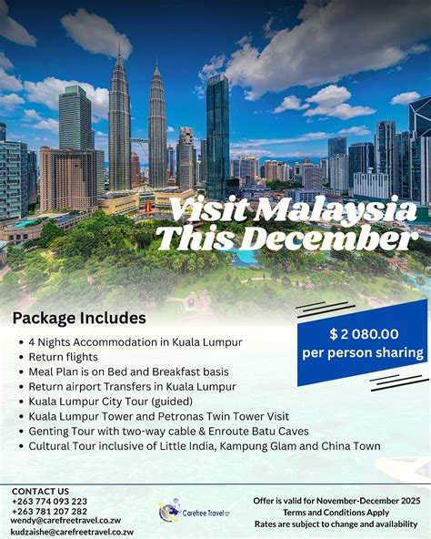 Carefree 🌴 ️ Experience The Magic Of Malaysia This Festive Season 🇲🇾
