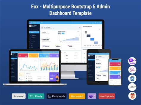 Fox Multipurpose Bootstrap 5 Admin Dashboard Template Multipurpose