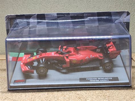【未使用に近い】【未開封】143 フェラーリ Sf90 シャルル・ルクレール 2019 F1マシンコレクション デアゴスティーニ 模型のみの